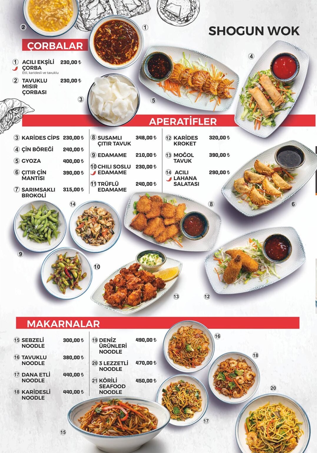 Menu – Shogun